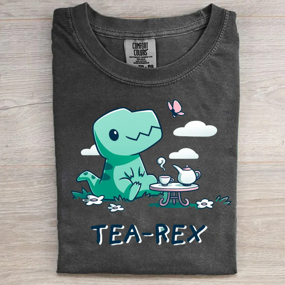 Tea Rex Funny T-shirt – Funyyt