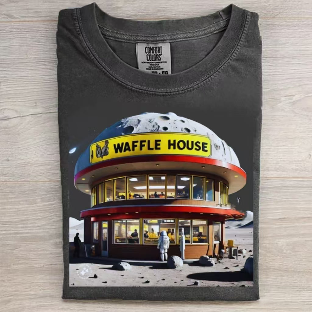 Waffle House on the moon T-Shirt – Funyyt